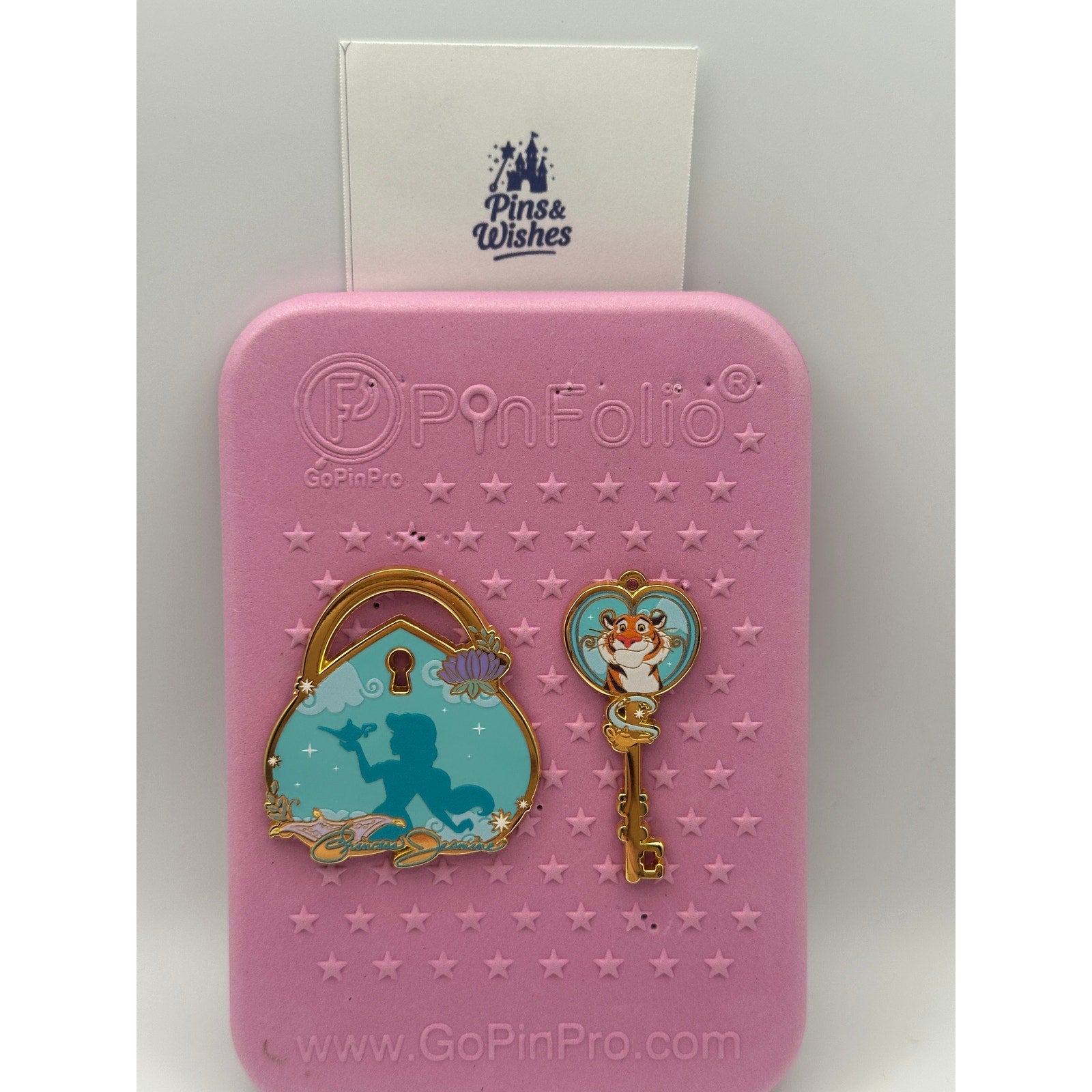 Jasmine & Raja Boxlunch Pin - Disney Princess Lock and Key Blind Box P ...